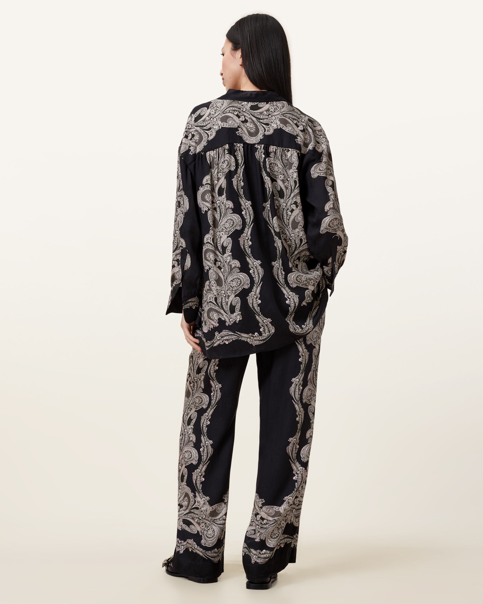 Tyler Mid Rise Trousers LITA BLACK | ALLSAINTS DE