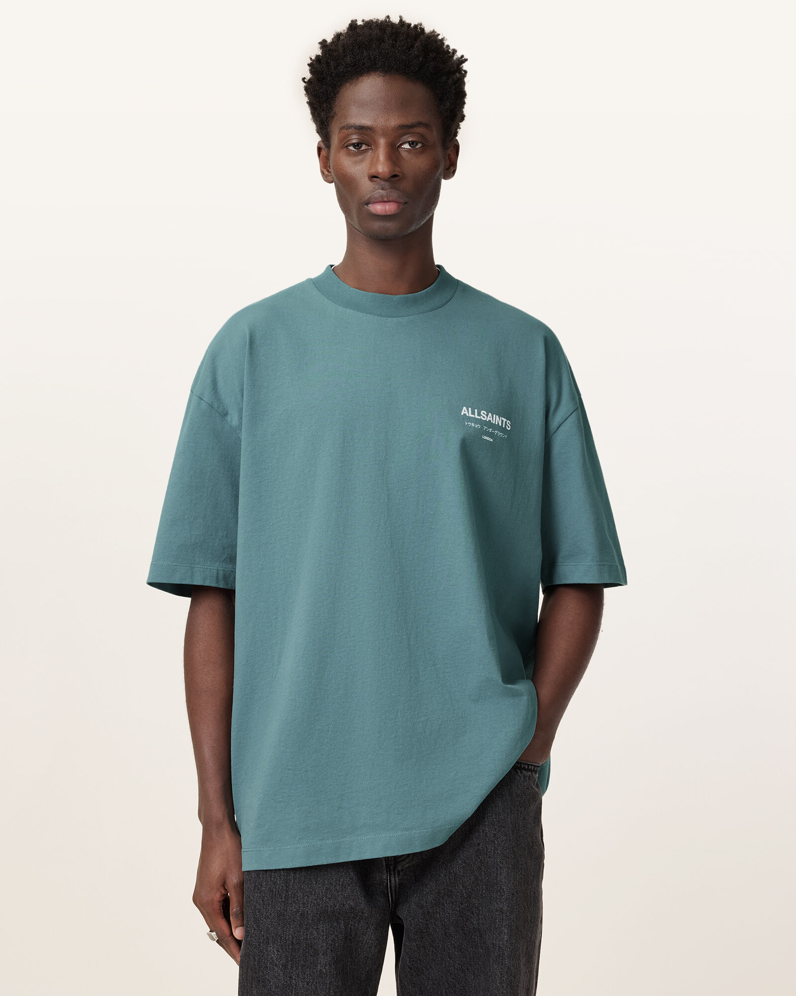 Underground Oversized T-Shirt ERIS BLUE | ALLSAINTS