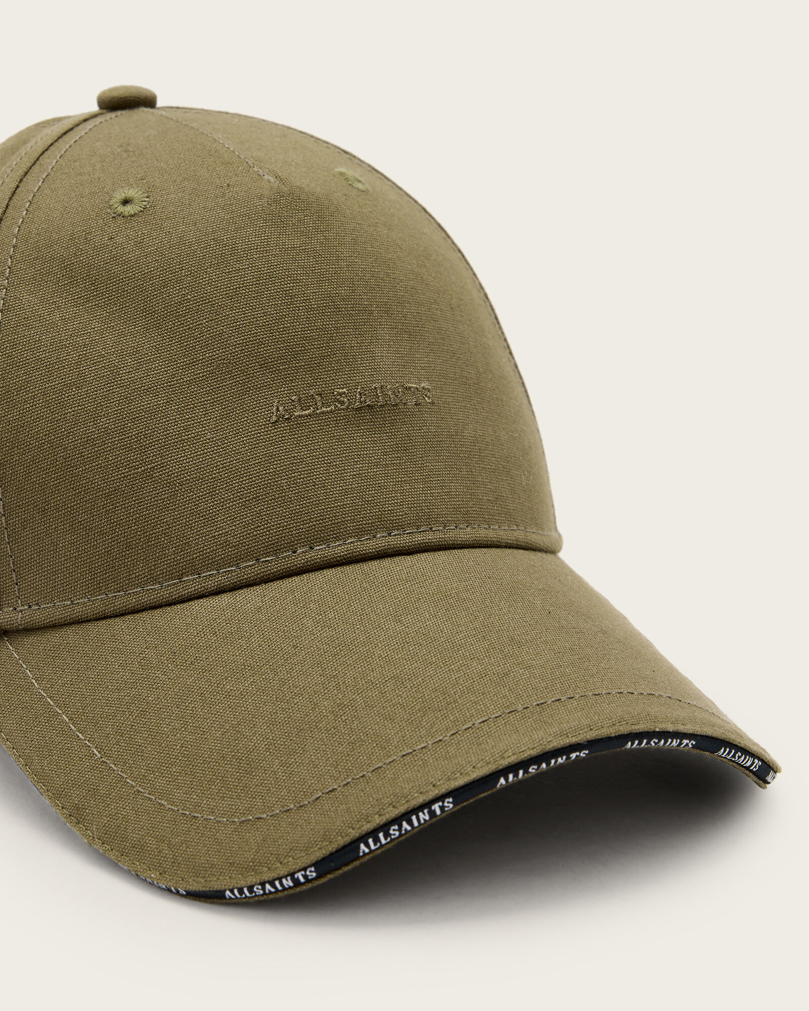 Felix Embroidered Baseball Cap Khaki Brown | ALLSAINTS
