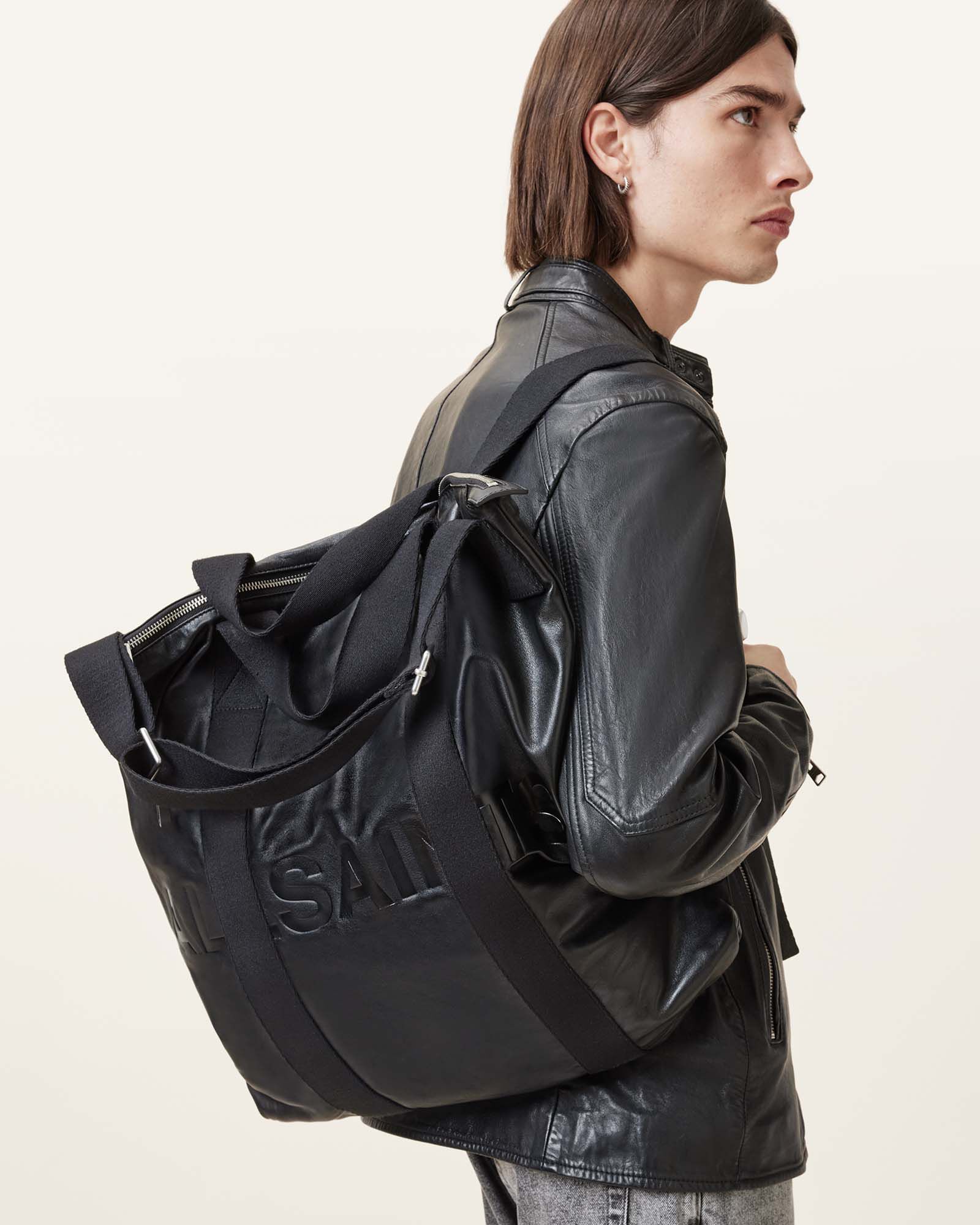 Kei Leather Multi-Use Backpack Black | ALLSAINTS