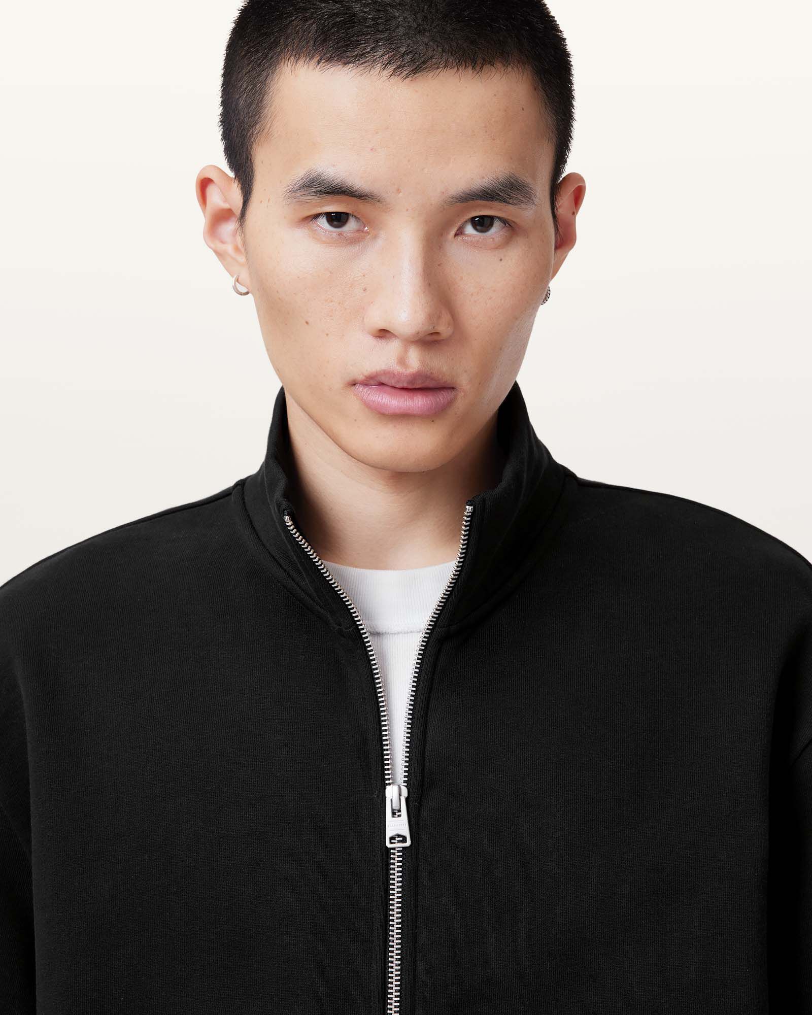Carson Track Jacket Washed Black | ALLSAINTS US