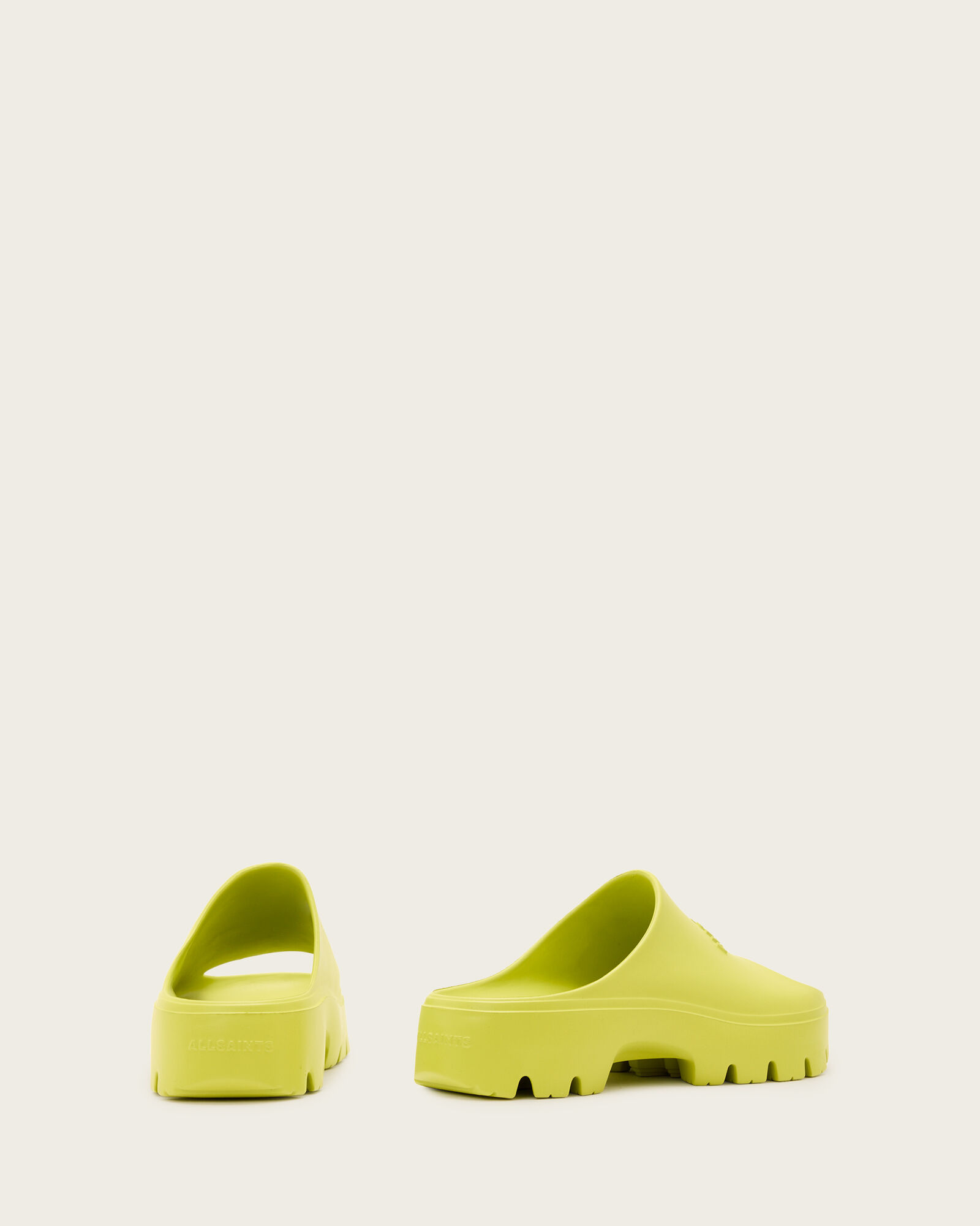 Eclipse Flatform Logo Sliders UNITY GREEN | ALLSAINTS US