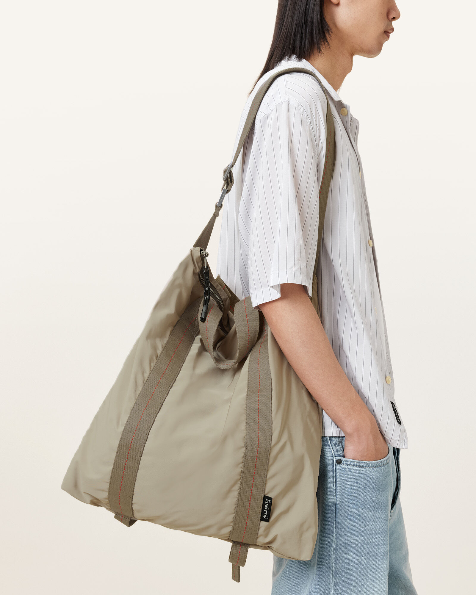 Kei Multi-Use Backpack Light Khaki | ALLSAINTS US