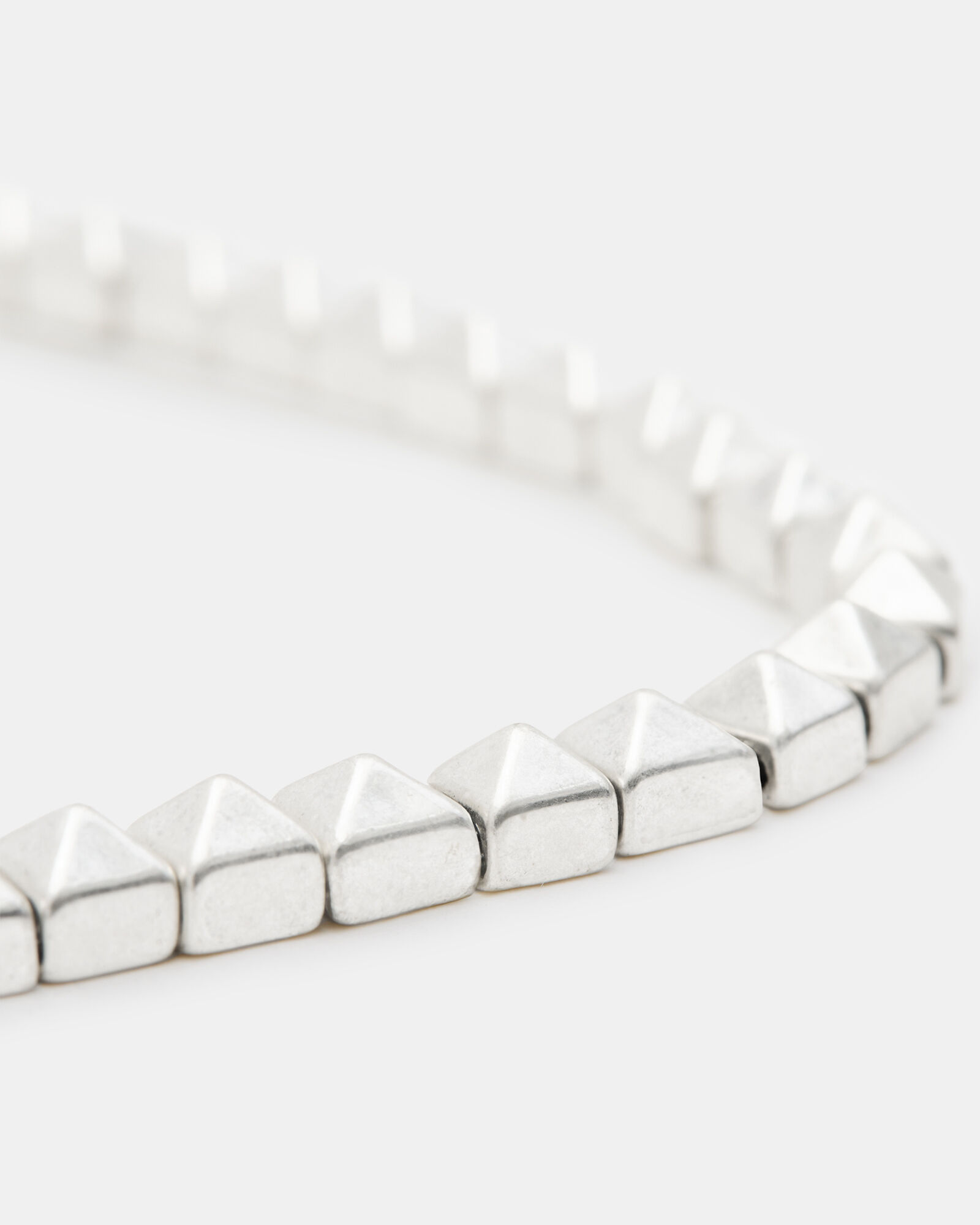 Kay Pyramid Studded Bracelet WARM SILVER | ALLSAINTS US